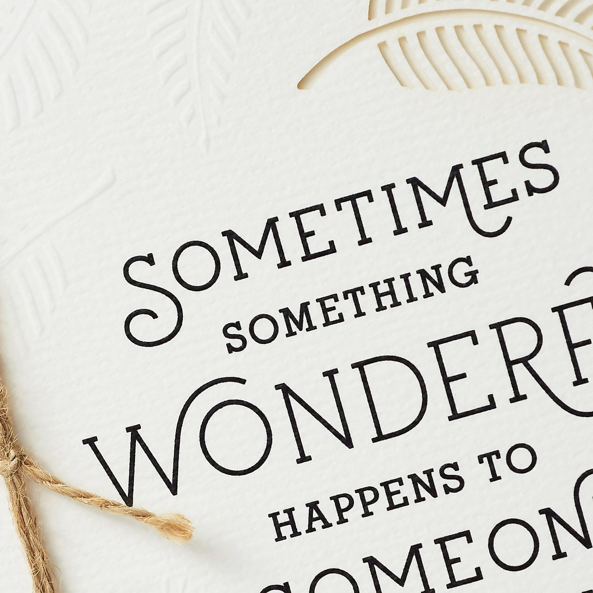 Hallmark Congratulations Card or Graduation Card (Fern Pattern)