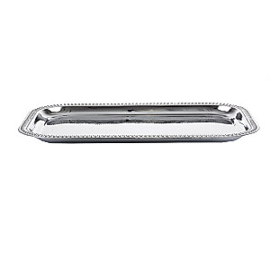 Tablecraft 18-1/2" x 12-1/2" Rectangular Chrome Plated Serving Tray