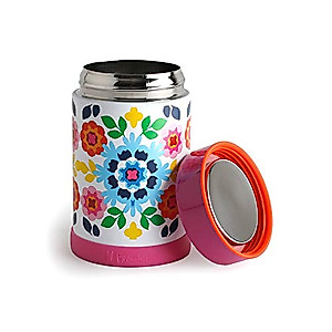 French Bull Stainless Steel Leak Proof Hot Lunch Thermos Vacuum Insulated Food Soup Jar Container, Easy Grip Lid, 16oz, Sus