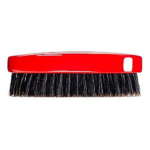 Torino Pro Wave Brush #1000 - By Brush King - Medium Hard Oval Palm/Military 360 Waves Brush Red