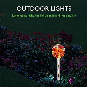 PRETYZOOM Solar Pathway Lights 1 Set Christmas Pathway Marker Light LED Solar Powered Xmas Candy Lollipop Ground Plug Light Lollipops Peppermint Sign for Home Garden Patio Solar Lights