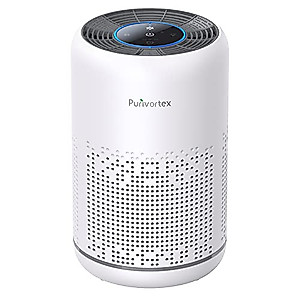 Compact Desktop Air Purifier - True HEPA Filter, Whisper-Quiet Operation, Energy-Efficient - Captures 99.97% of A11ergens, Dust, and Odors - Ideal for Home, Office, and Bedroom - Model: AC300