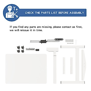 bilbil Electric Standing Desks with Lockable Wheels, 32 * 24 inch Height Adjustable Sit to Stand Desk, Overbed Laptop Table Desk, Mobile Rolling Desk, Portable Work Table for Home & Office, White