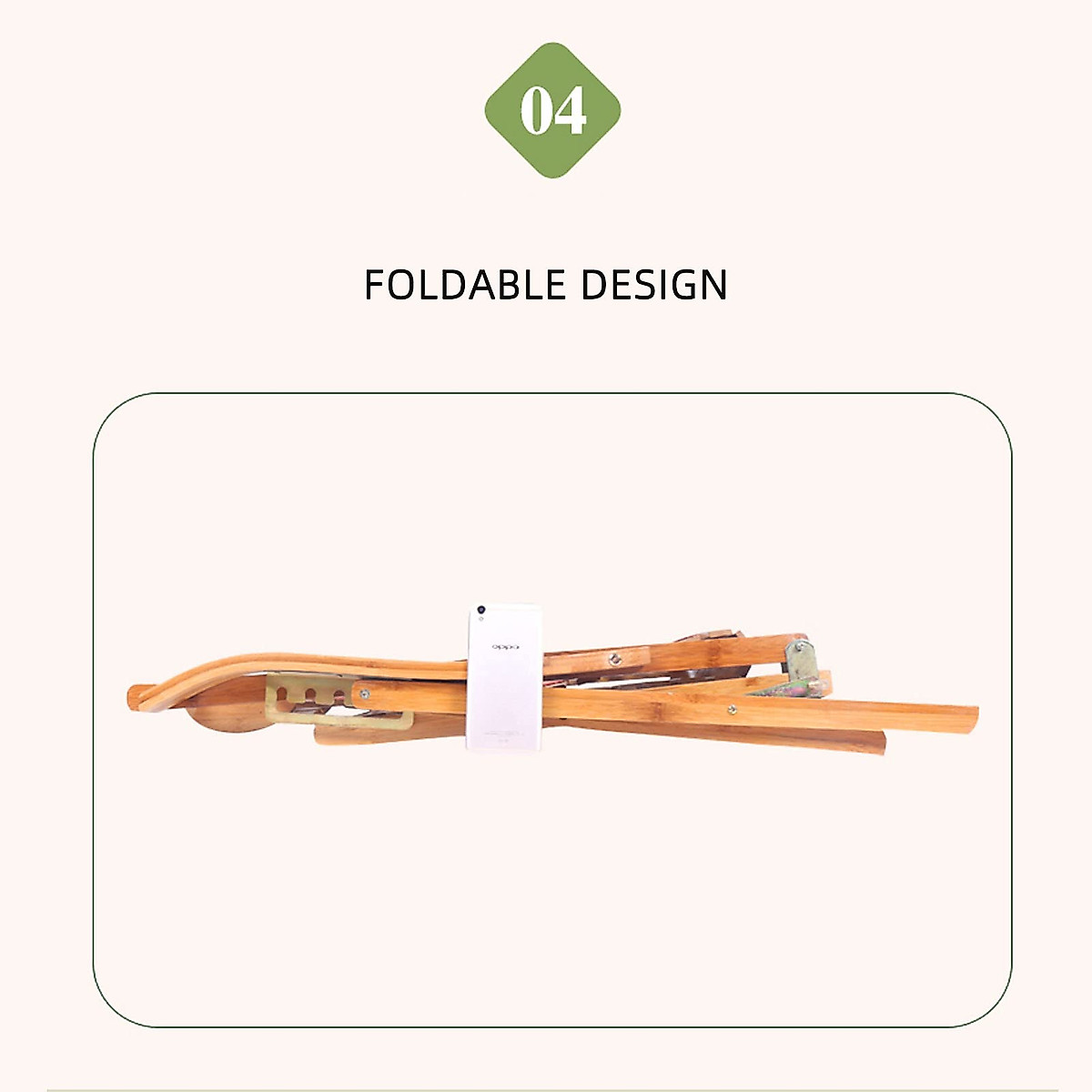 Lounge Chair, Outdoor Garden Furniture Chair Wooden Recliner Chair Bamboo Chaise Foldable Rocking Chairs Max Load 200kg