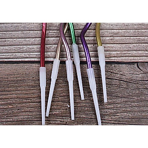 Twisty Birthday Candles Set,Metallic Colorful Curly Coil Candles,Creative Fun Long Thin Wedding Birthday Candles Set,Party Supplies,Cake Decoration,6 Pack (Champagne)