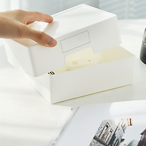 Plastic Mask Dispenser with Labels Multi Use 4 Size Choose Container for Office Dorms Kitchen Bathroom