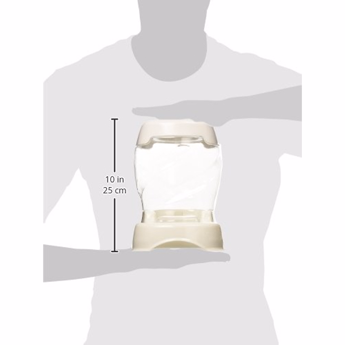 Aspen Pet Gravity Feeder, White, 3 lb