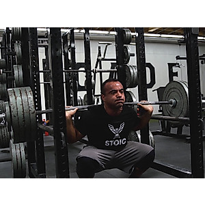 Stoic Knee Sleeves for Men Women - 7mm Neoprene Knee Support for Weightlifting, Powerlifting, Strength Training, Squats, Bodybuilding - IPF Approved Knee Compression Sleeves, 2-Pack (X-Small)