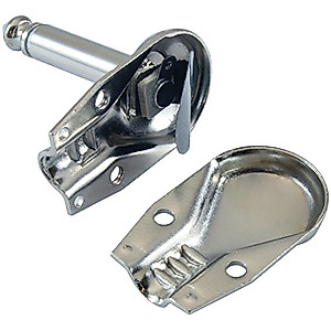 GLS Audio 1/4" Right Angle Plugs TS Mono Flat Low Profile Pancake Style for Speaker Cables, Patch Cables, Snakes - Male 1/4 Inch Phono 6.3mm Phone Plug Bulk - 10 Pack