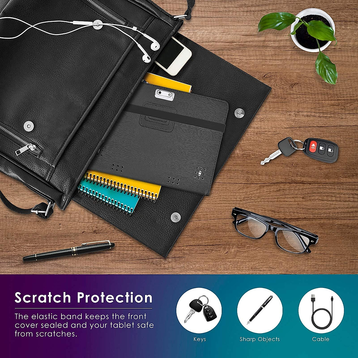 DETUOSI 10.1 inch Android Tablet Case,PU Leather Folio Cover Compatible with YELLYOUTH 10.1,Yuntab 10.1 (K107/K17),Plum 10,Lectrus 10,Victbing 10,Hoozo 10,Wecool 10.1,KUBI 10.1,Winsing LLLCCORP 10