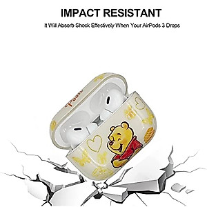 Case for Airpods Pro 2 Case Cover, Airpods Pro 2 Case and Lanyard+Earphone Cleaning Pen Cute Cartoon Personalized Custom Anime Design Airpod Case for Women Girls Wireless Airpods Pro 2 Case (Pooh)