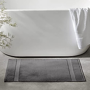Amazon Aware 100% Organic Cotton Bath Mat - 20 x 31-Inches, Dark Gray
