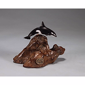 Orca Sculpture by John Perry Small Down-tail version 4 inches tall.