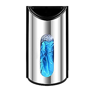Kitchen Grocery Bag Holder,Plastic Bag Holder and Dispenser for Plastic Bags - Easy Wall Mount Bag Saver - Stainless steel + Plastic