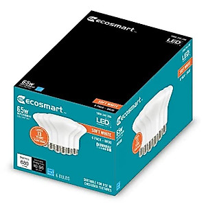 EcoSmart 65-Watt Equivalent BR30 Dimmable Energy Star LED Light Bulb Soft White (12-Pack)