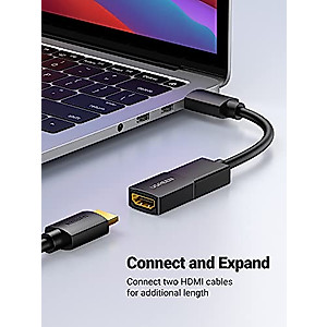 UGREEN HDMI Coupler 2 Pack, 4K@60Hz HDMI Female to Female Adapter HDMI 2.0 Extender for HDMI Cables 3D HDMI Connector Compatible with HDTV Roku TV Stick Chromecast Nintendo Switch Xbox PS5/4 Laptop PC