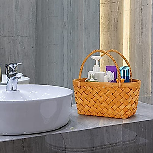 Easter Baskets for Kids | Small Picnic Basket | Wicker Baskets for Gifts Empty | Flower Basket | Small Wicker Basket with Handle for Easter, Egg Gathering, Kids Toy, Valentine’s, Birthday, Honey