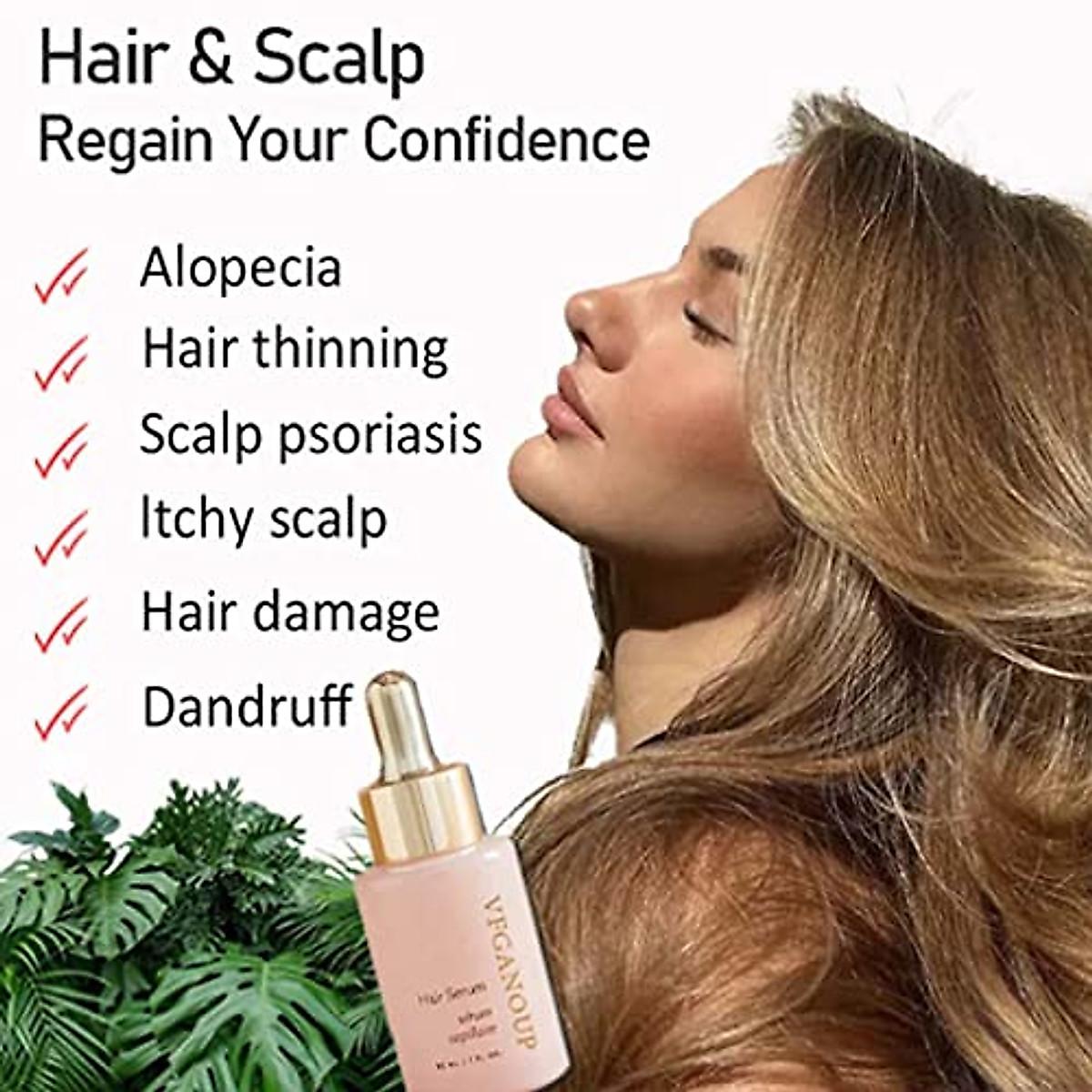 CPO Fᴏlliᴄle Nᴏᴜrishing HairGrᴏᴡth Serᴜm, Biotin Hair Growth Serum, Hair Growth Oil, Hair Regrowth Essence for Women Men, Natural Hair Growth Serᴜm for Hair Loss and Dry Damaged