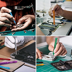 MulWark 8pc Mini Screwdriver Set - Magnetic Torx Screwdrivers Repair Kit for Electronics, Jewelry, Eyeglasses, Xbox Controller, iMac, Watch Screwdriver - Compatible Small Screwdriver Set