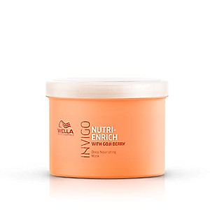 Wella Professionals Invigo Nutri-Enrich Mask, Deep Nourishing & Moisturizing Hair Mask For Dry & Damaged Hair, 16.9 Fl oz