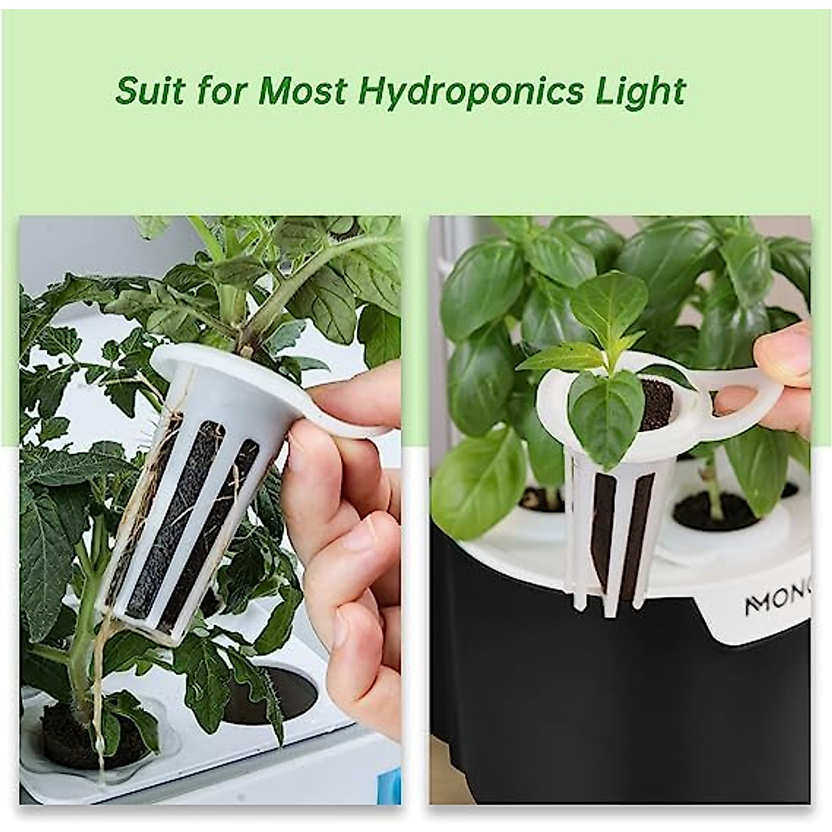 INOVASHON Grow Sponges for Hydroponics, Hydroponics Growing System Plant Sponge, Hydroponics Supplies Starter Kit, Herb Indoor Gardening System, Replacement Plant Germination Kits (50 Packs)