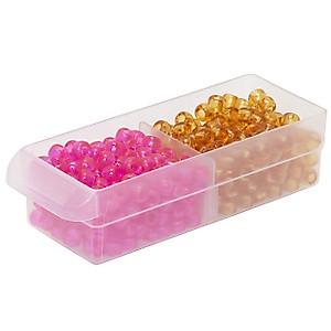 Akro-Mils 40716 Width Dividers for Plastic Storage Hardware and Craft Cabinet Small Drawers, (16-Pack), Clear, White