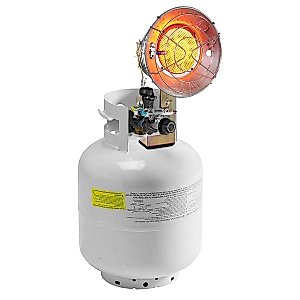 ReunionG Portable Propane Tank Top Heater, Automatic Shut-off Valve and Tip-over Switch, 15,000 BTU Outdoor Infrared Propane Gas Heater for Camping Fishing (Propane Cylinder not Included, 2.5 lbs)