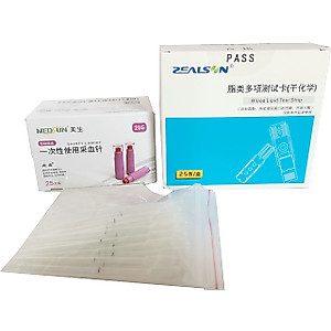 25pcs Lipid Test Strips Cholesterol Strips for ZEALSON-Lipid Test Meter