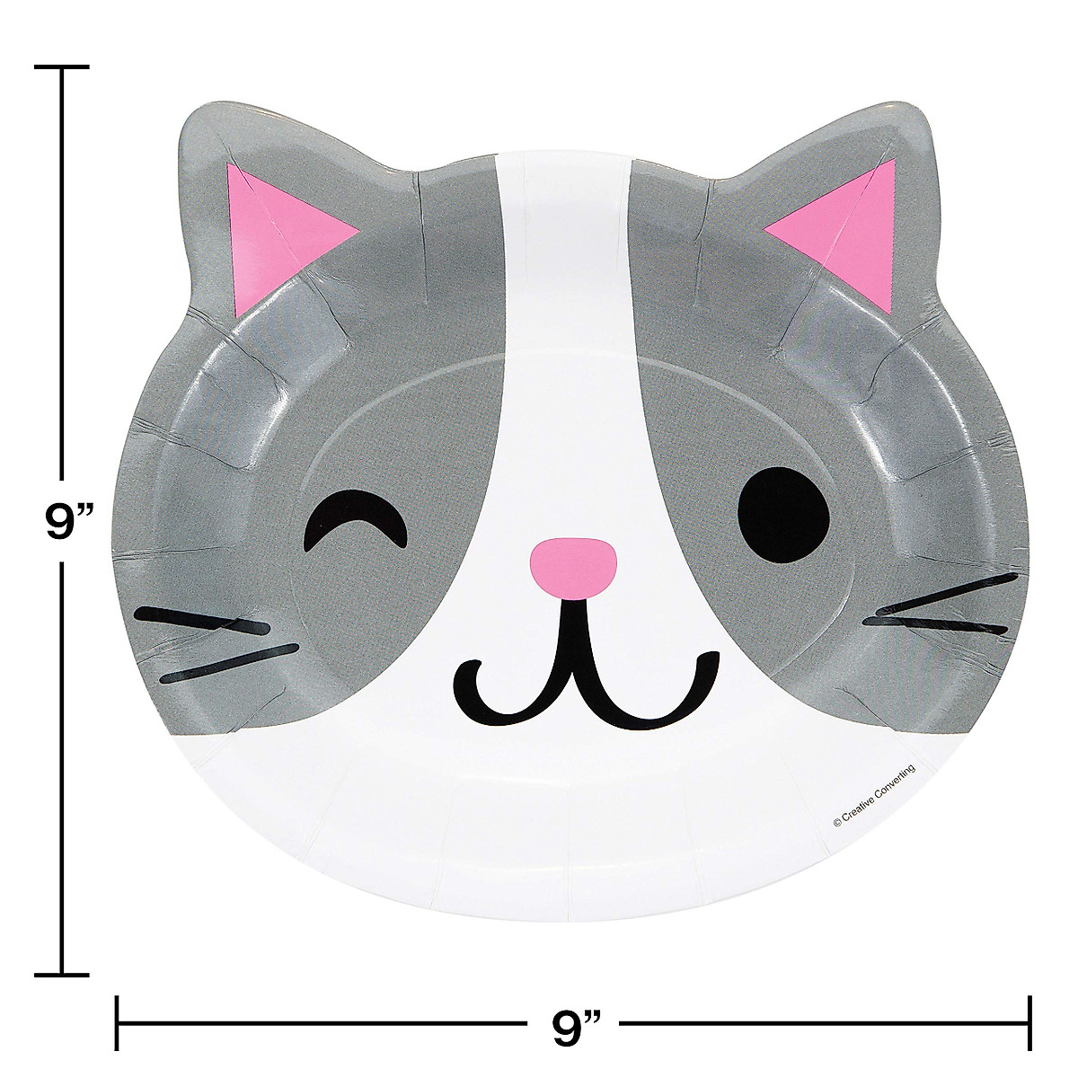 Kitty Cat Birthday Party Supplies - Plates Napkins Banner Bundle (49 Piece)