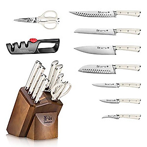 Cangshan H1 Series 1026153 German Steel Forged 10-Piece Knife Block Set