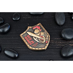 Armor of God Challenge Coin Bulk Pack of 10, Commemorative Military Souvenir Coins for Collectors, Knight Templar Shield Religious Pocket Prayer Token of Faith for Army, Navy, & Marine Veterans