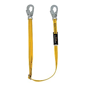 Guardian Fall Protection 01280 AWL4-6 Adjustable Non-Shock Absorbing Lanyard from 4-Feet to 6-Feet , Yellow