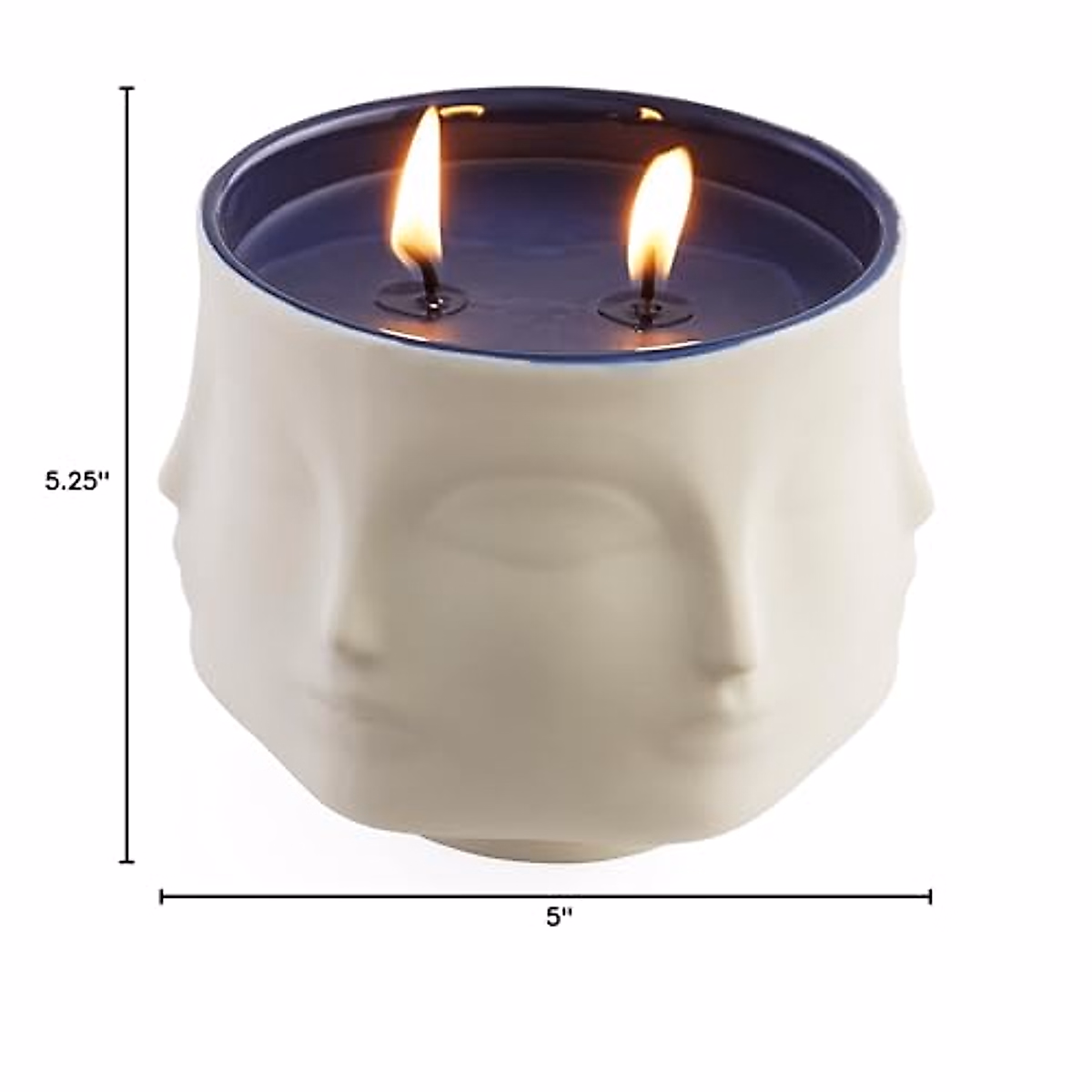 Jonathan Adler Muse Couleur Sel de Mer Candle, White/Blue