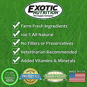 Hedgehog Complete 2 lb - Nutritionally Complete Natural Healthy High Protein Pellets & Dried Mealworms - Food for Pet Hedgehogs