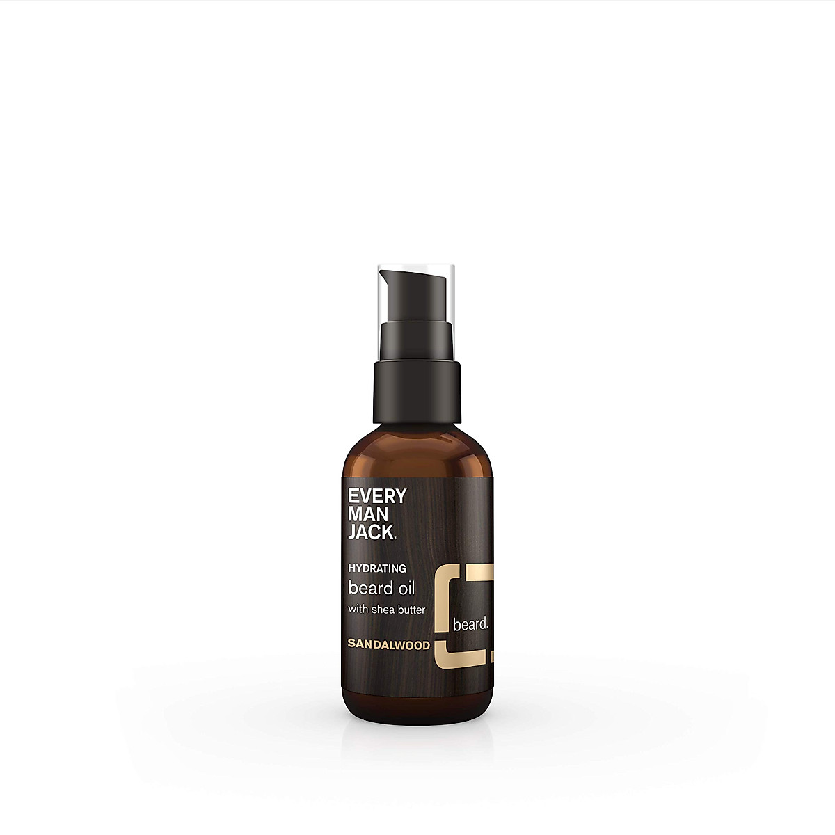 Every Man Jack Mens Sandalwood Beard Kit - Perfect for Every Guy - Includes Four Full-Sized Grooming Essentials - Beard + Face Wash, Beard Oil, Beard Balm + Beard Comb