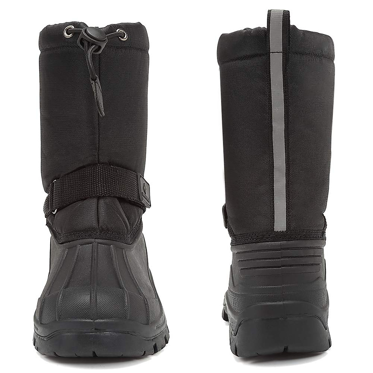 CIOR Kids Snow Boots for Boys Girls Toddler Winter Outdoor Boots Waterproof with Fur Lined(Toddler/Little Kids/Big Kid) TX1-Black-28