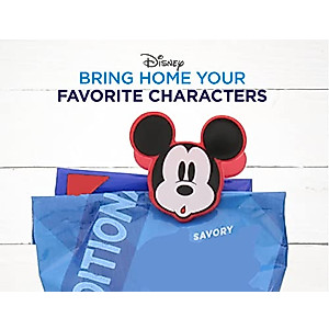 Disney Mickey Mouse Bag Clips, Set of 4 - Durable Plastic Clips