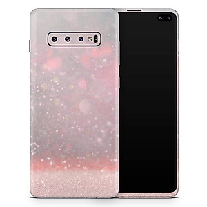 DesignSkinz Muted Pink and Grunge Shimmering Orbs Protective Vinyl Decal Wrap Skin Cover Compatible with The Samsung Galaxy S20 (Screen Trim & Back Glass Skin)