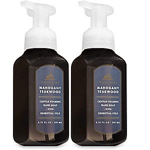 White Barn by Bath & Body Works Gentle Foaming Hand Soap in Mahogany Teakwood (2 Pack)