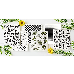 DII Swedish Dishcloths for Kitchen & Cleaning, Reusable, Machine Washable & Dishwasher Safe, Biodegradable, 7.75 x 6.75, Cats, 3 Piece
