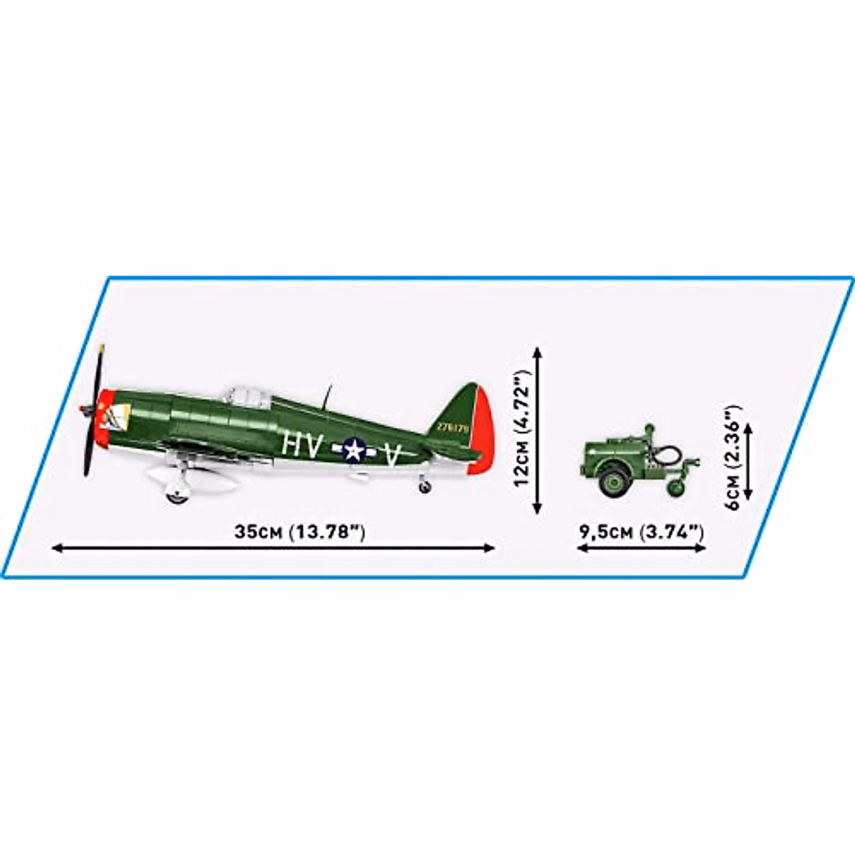 COBI Historical Collection WWII P-47 Thunderbolt™ & Tank Trailer Executive Edition