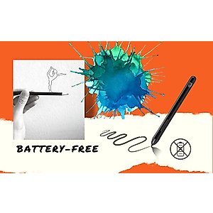 Adesso Large Graphics Drawing Tablet Pad 12 x 7 Inch 8192 Levels Battery-Free Pen, 8 Customizable Keys with Scroll Wheels, Compatible with PC/Mac/Android OS for Painting, Design & Online Teaching