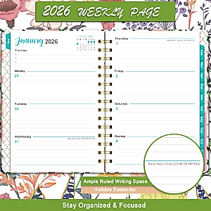 2023-2024 Planner – Jul 2023 – Jun 2024, Weekly ＆ Monthly Academic Planner 2023-2024, 6.4" x 8.5" with Tabs, Flexible Hardcover, Thick Paper, Strong Binding, Back Pocket, Inspirational Quotes ＆ Notes