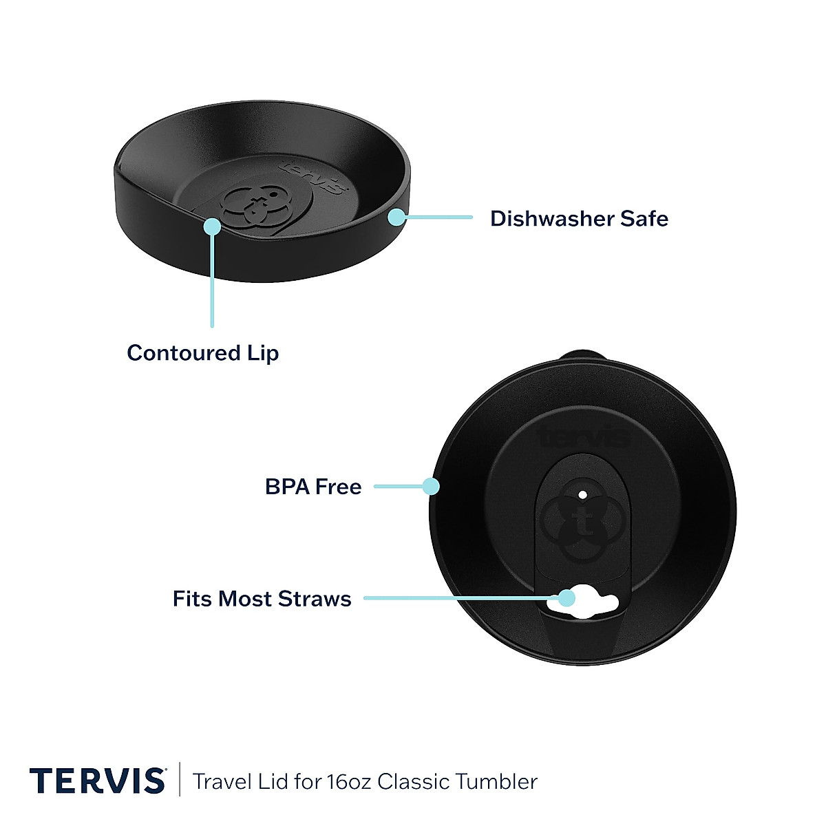 Tervis Skyfall Daisies Made in USA Double Walled Insulated Tumbler Travel Cup Keeps Drinks Cold & Hot, 16oz, Classic