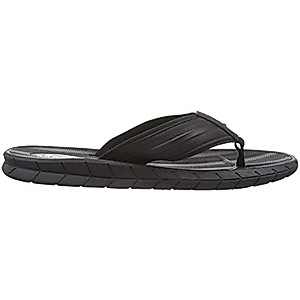 Oakley Men's Pier Ellipse Flip Flop, Blackout, 13