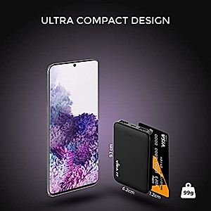 Vida IT 2-Pack Small 5V 2A Power Bank for Heated Vest Jacket Coat Scarf Clothing DC Pocket Size Battery Pack 5000mAh USB Portable Charger for iPhone Samsung Android Phone, Mini Rechargeable Power Pack