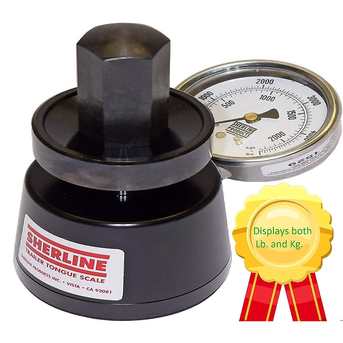 Sherline Hydraulic Tongue Weight Scale (5781) DISPLAYS Both 0-5000lb and 0-2250 Kg. Very Stable