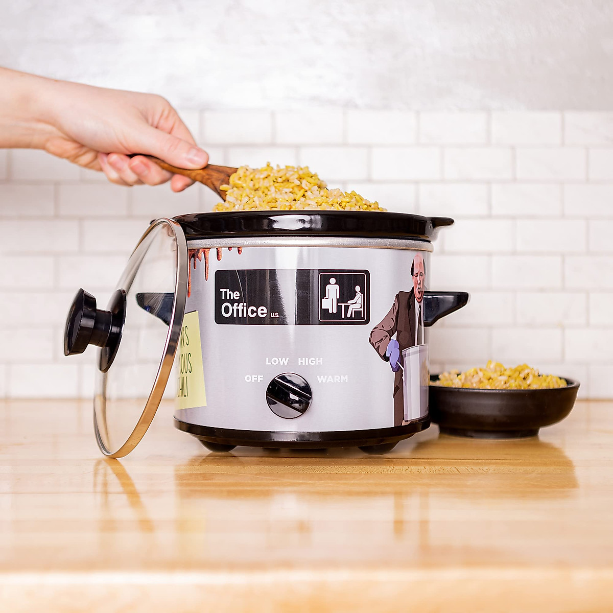 Uncanny Brands The Office 2qt Slow Cooker- Cook Kevin's Famous Chili - Small Appliance