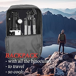 Telescope for Adults, 70mm Aperture 500mm Refractor Telescope for Astronomy Beginners, 20X-150X, Fully Multi Coated Optics, Portable Travel Telescope with Pro Tripod, Phone Adapter & Backpack