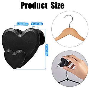18pcs Space Saving Hanger Hooks, Love Heart Hangers Space Saving Clothes Hanger Connector Hooks for Clothes Hanging Closet Organization